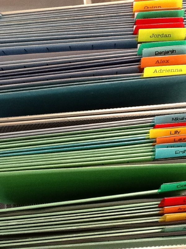 A Way to Organize Worksheets for Each Student * Evil Math Wizard