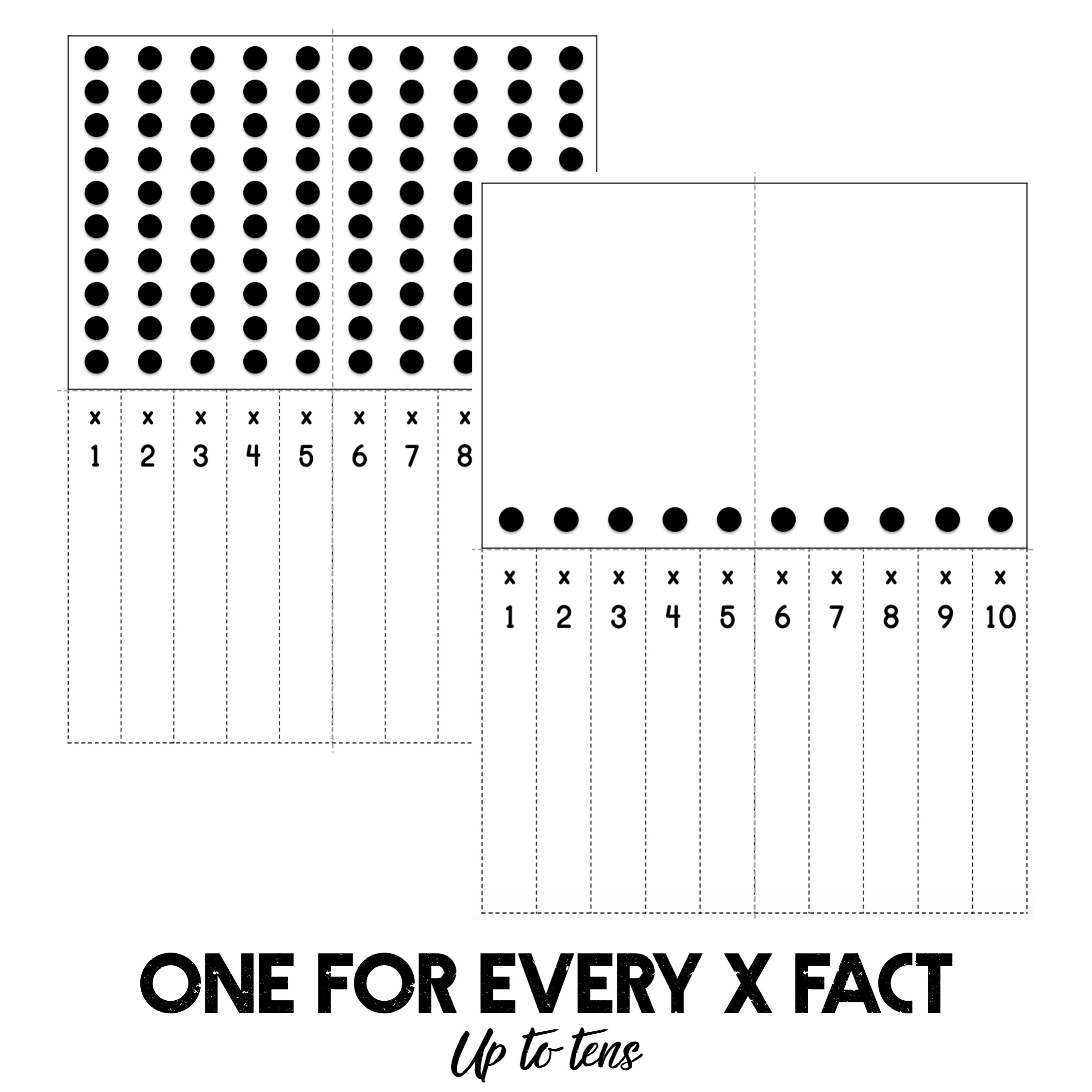 Multiplication Facts Using Arrays Flip And See The Growth * Evil Math ...