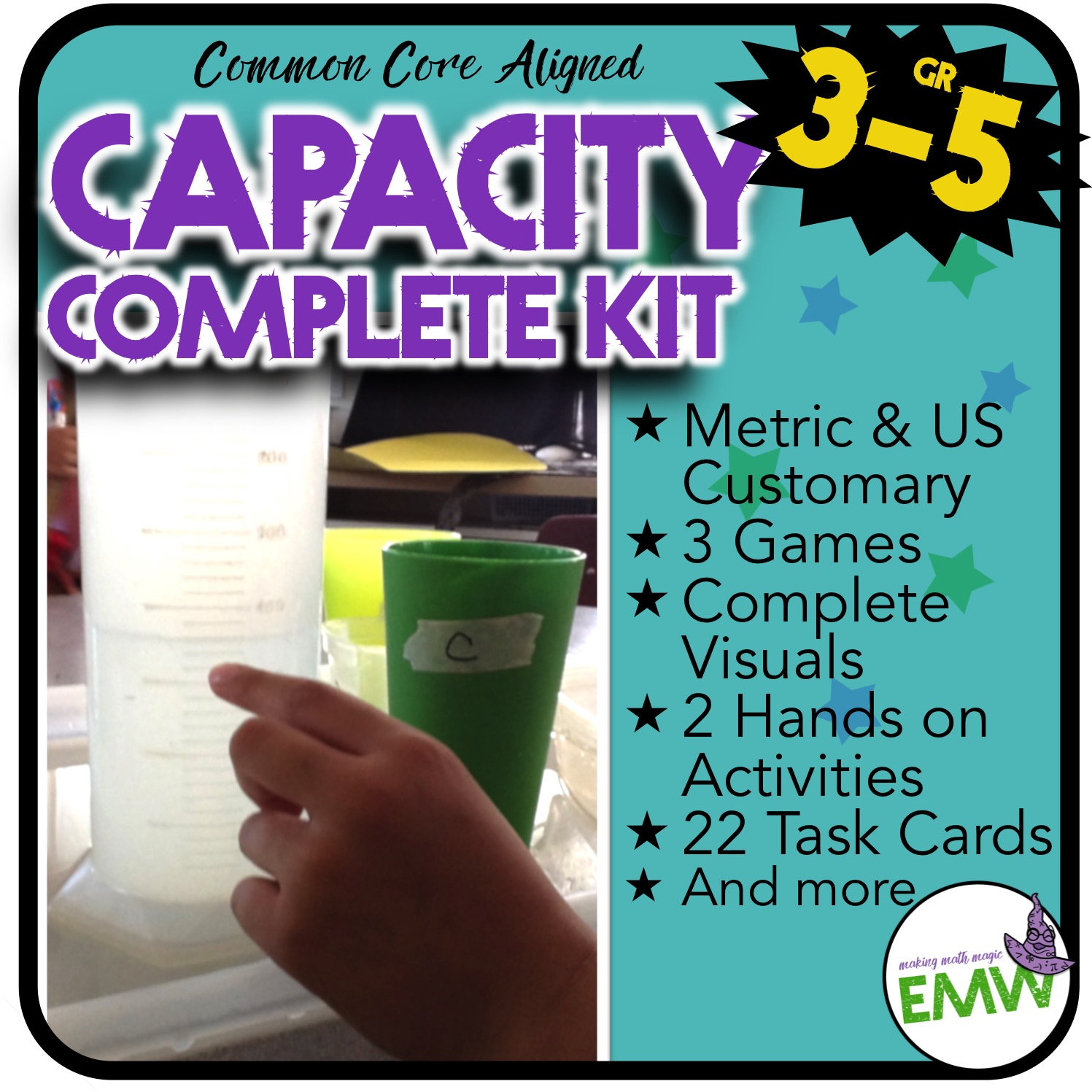 Capacity Activity Kit Us Customary/metrics - Common Core Aligned * Evil ...