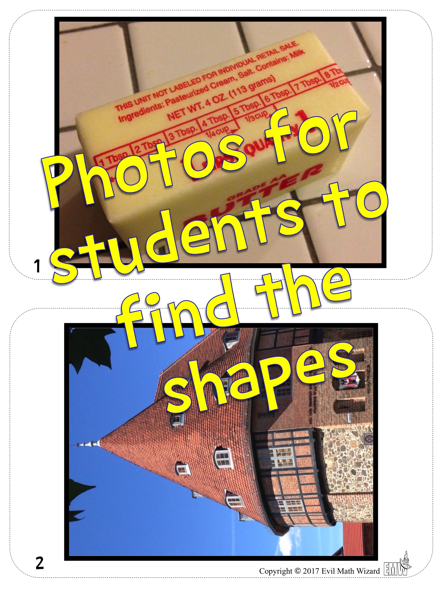 3d Shapes Around Us Real Life Picture Cards Of Shapes * Evil Math Wizard
